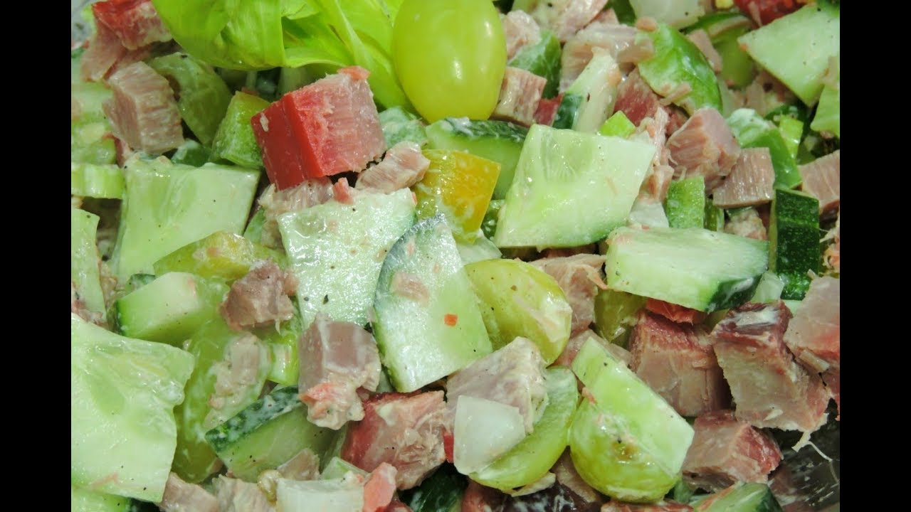 Ensalada mixta de marlin CEROGRASA.- RecetasdeLuzMa - YouTube