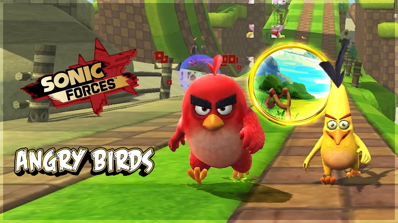 Sonic Forces x Angry Birds | Red & Chuck Showcase | 4K Gameplay - YouTube
