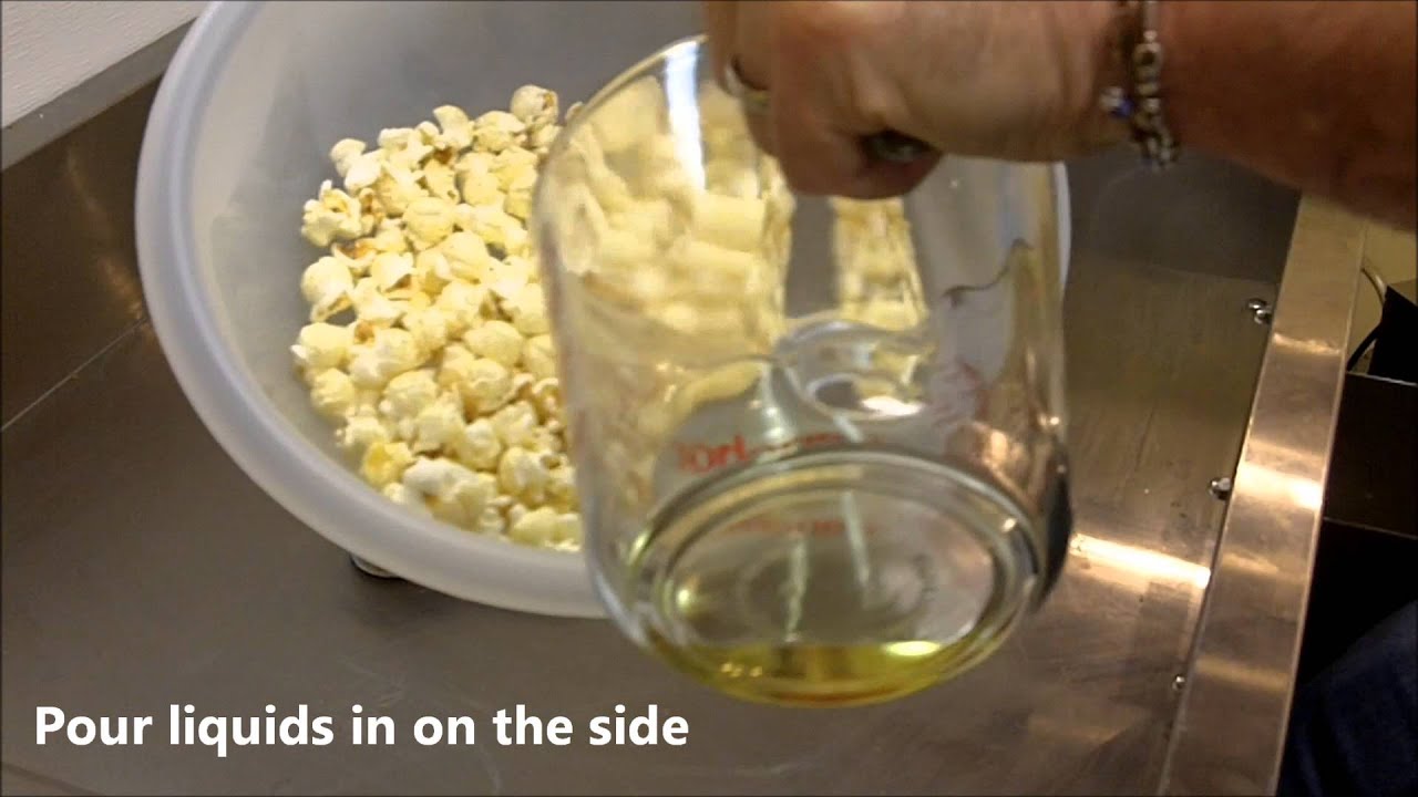 Adding Liquids and Flavors To Your Popcorn - YouTube