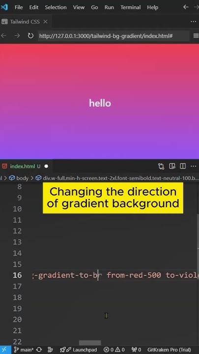 Tailwind Bg gradient & Hover effect #tailwindcss #gradient #shorts #frontend - YouTube