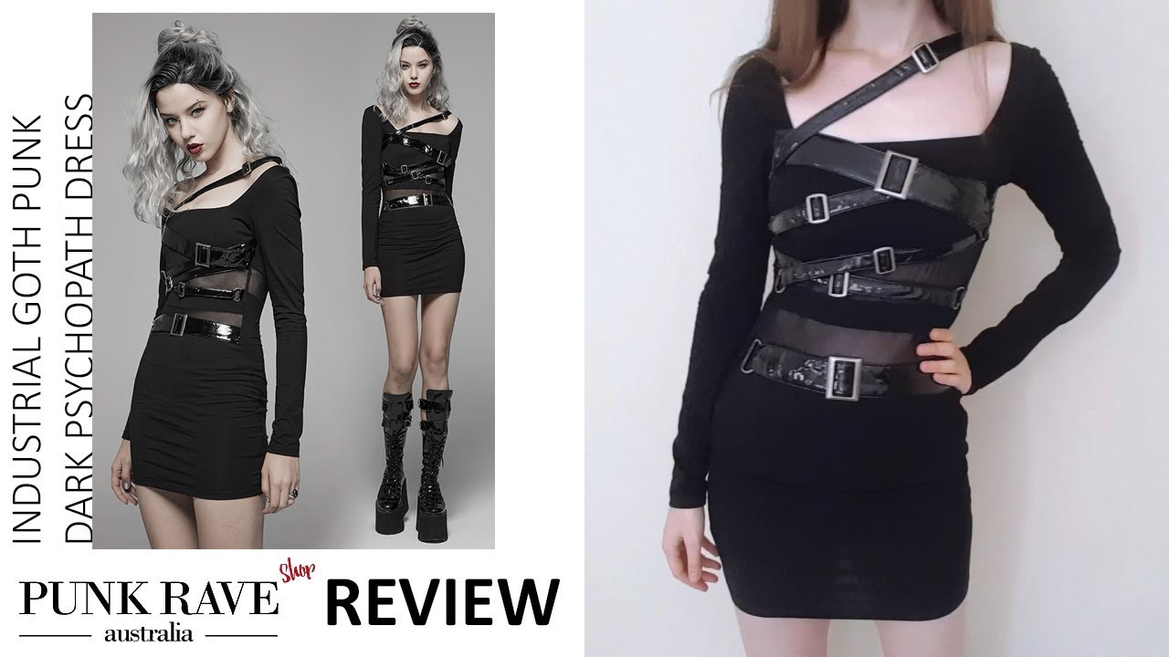 Dark Psychopath Dress - Punk Rave Australia Review Video - YouTube