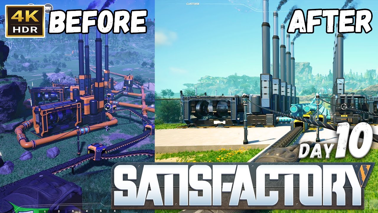 Day 10 - Akhirnya Supply Listrik Kita Semakin Besar dan Semakin Rapih - Satisfactory - YouTube