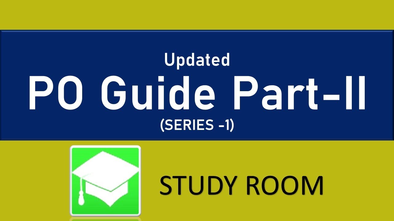 Updated PO Guide Part II for Postal Exams (Series 1): Study Room - YouTube