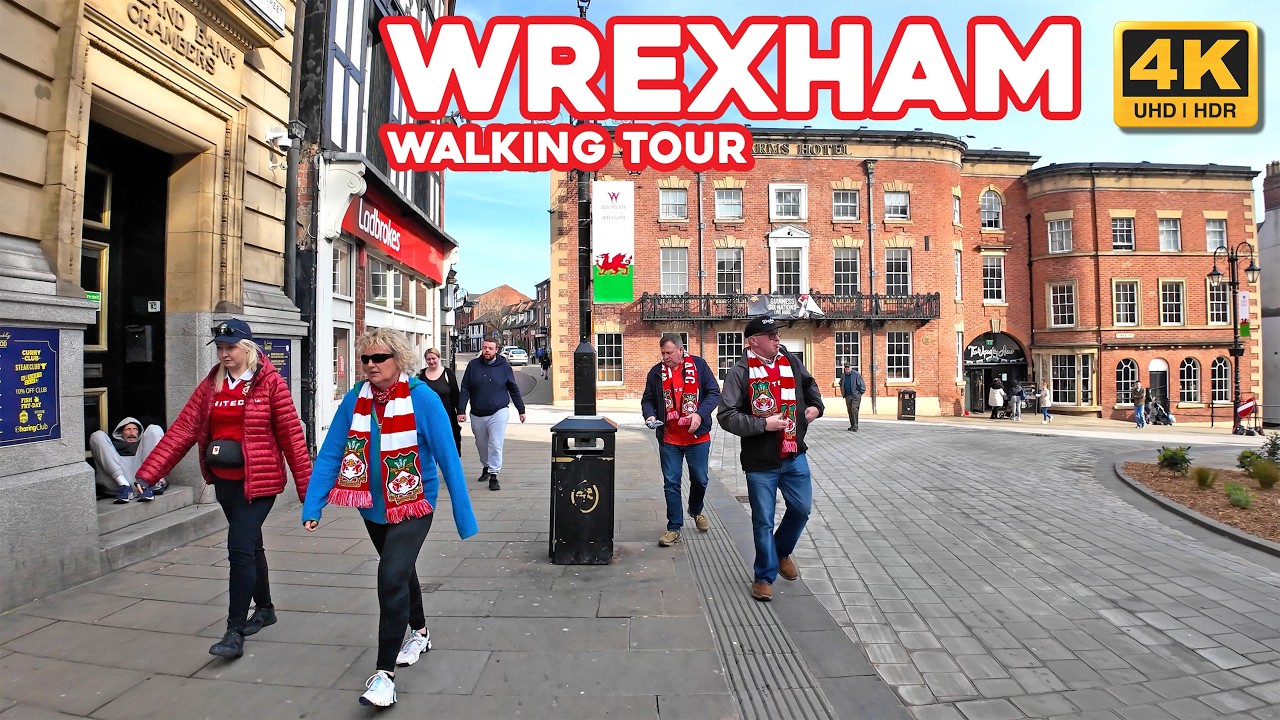 Wrexham City Centre (Match Day) Walk 4K - YouTube