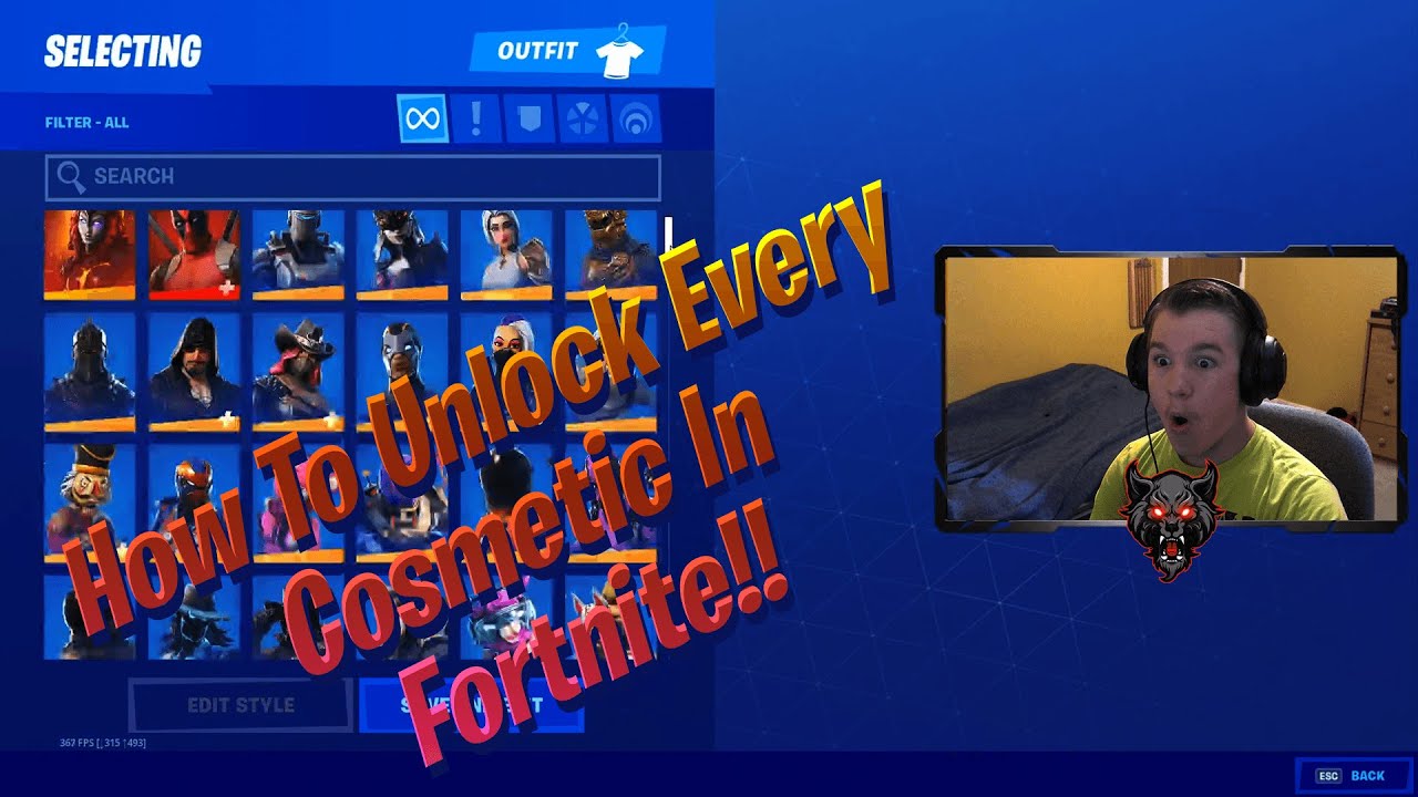 How To Get Every Cosmetic In Fortnite!! (Fortnite Developer Mode) (No ...