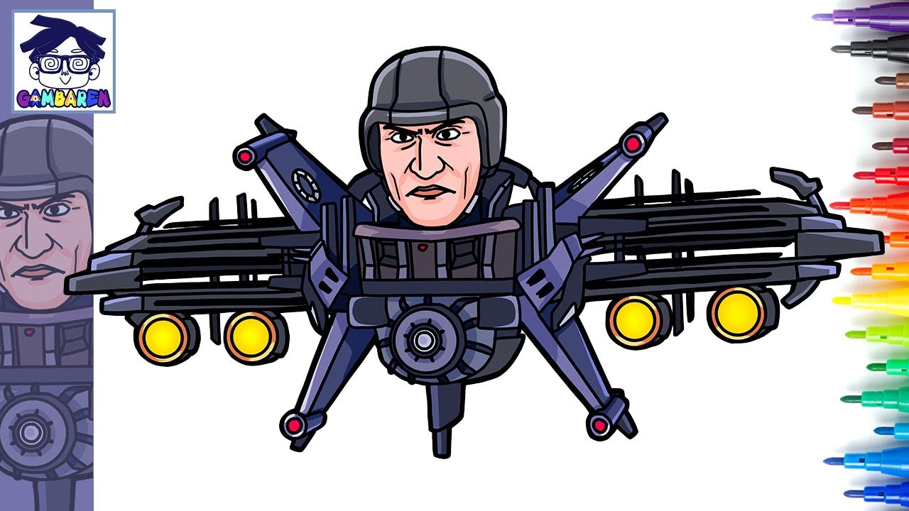 Cara Menggambar New OBLITERATOR ASTRO LASER TOILET | Skibidi Toilet ...