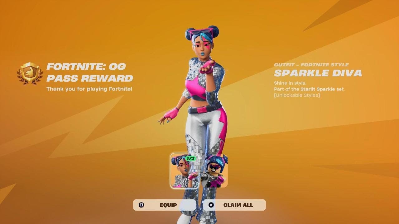 Fortnite OG Sparkle Diva UNLOCKED!😮 - YouTube