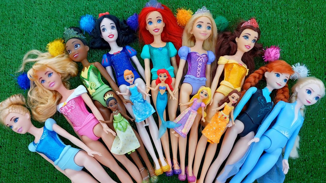ASMR | Unboxing Mattel Disney Princess Spin & Reveal Surprise Dolls ...