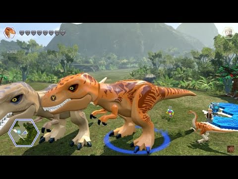 LEGO Jurassic World - Tyranosaurus Rex Free Roam Gameplay - YouTube