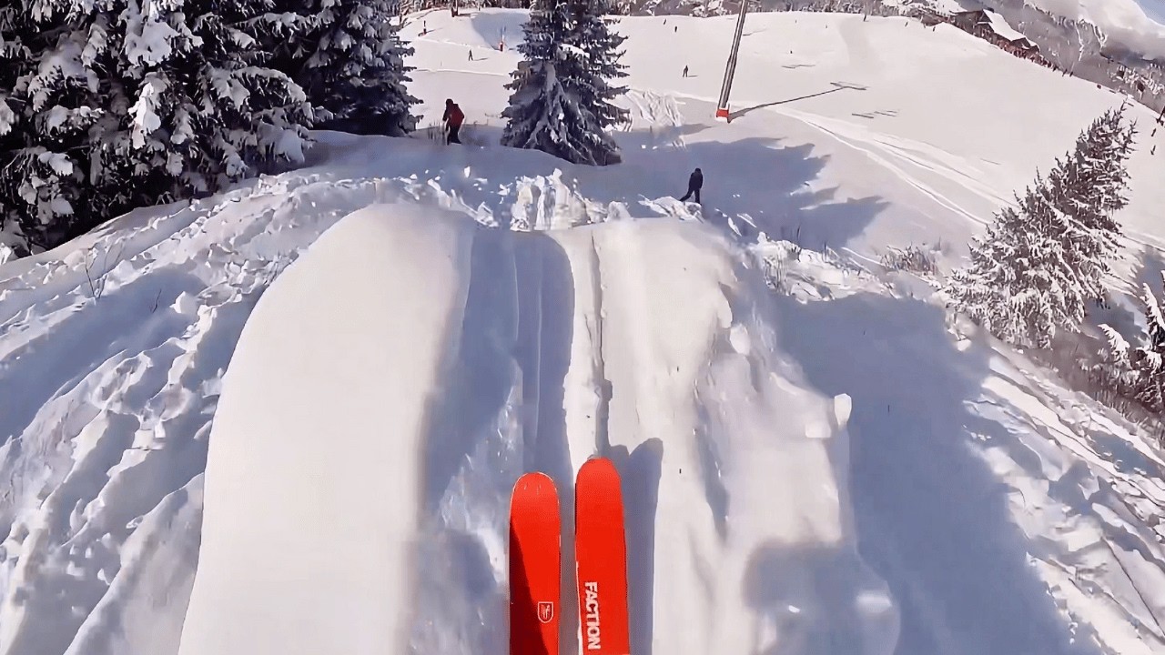 Wooden Cabin Drop | Small Drop in Courchevel - YouTube