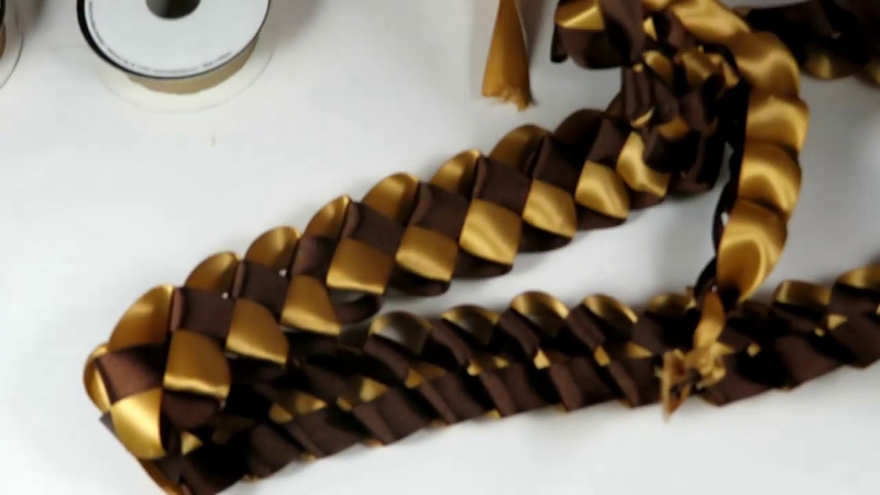 Graduation Lei making DIY How to Make A Ribbon Lei Kid crafts - YouTube