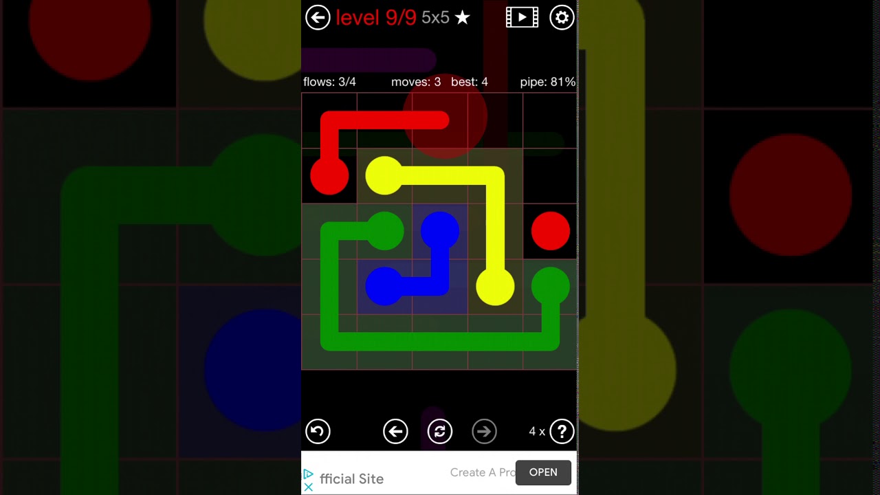 Flow Free Daily Puzzle #9 - YouTube
