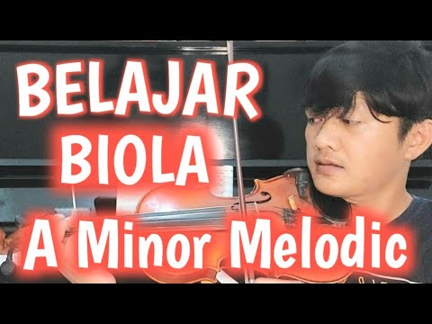 TUTORIAL BIOLA PEMULA TANGGA NADA A MINOR MELODIC 2 OKTAF - YouTube