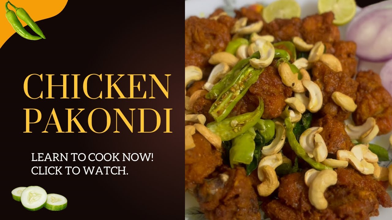 Kaju Chicken Pakodi | Street Style - YouTube