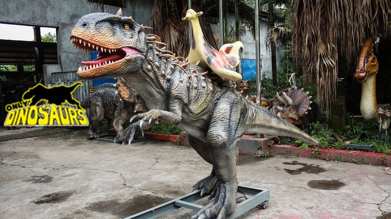 Realistic Dinosaur Ride Indominus Rex - YouTube