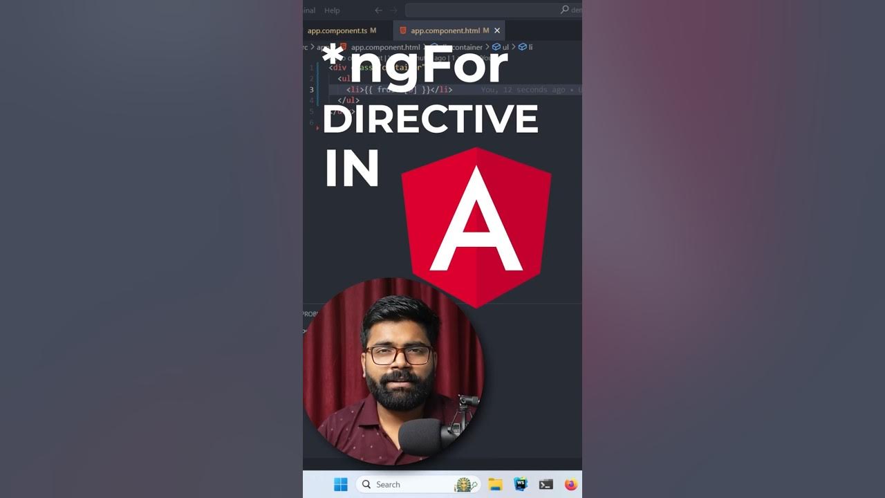ngFor Directive in Angular 🔥 #angular_developer #angular - YouTube