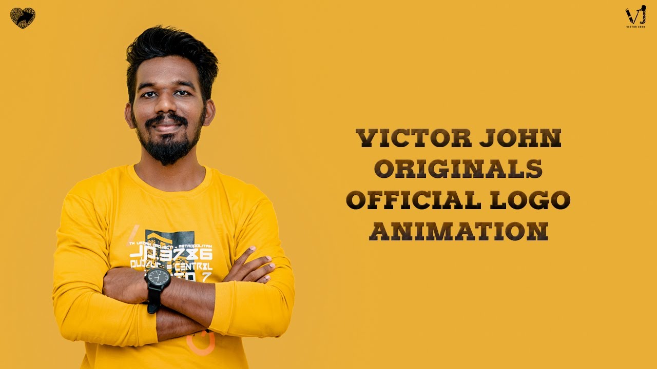 Victor John Originals Official Logo Animation | Victor John | 3D | 4K ...
