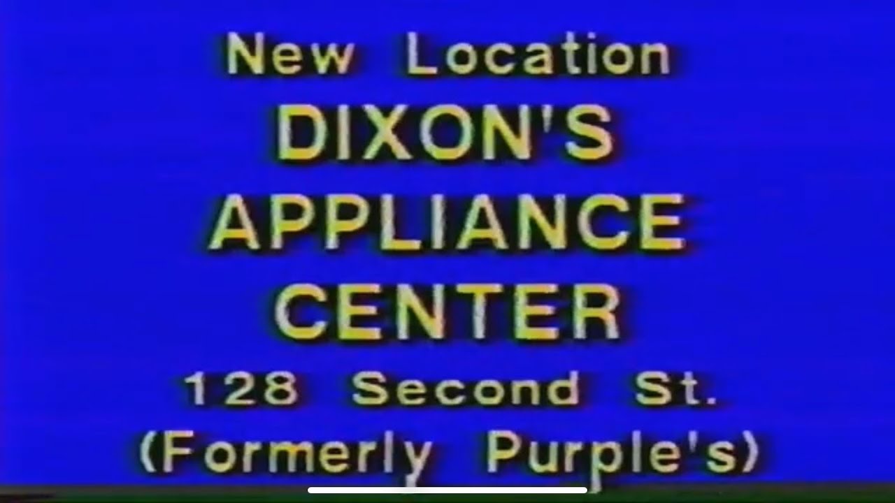 1990 Dixon's TV & Appliance Commercial - Henderson Ky - YouTube