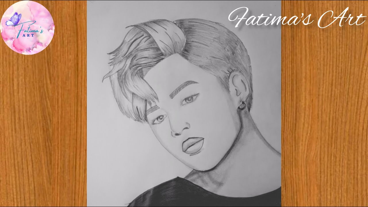 How to Draw Jimin step by step || Jimin Drawing - YouTube