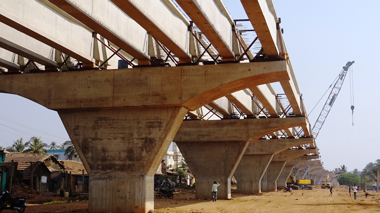 Flyover work Baina 18 2 17 - YouTube