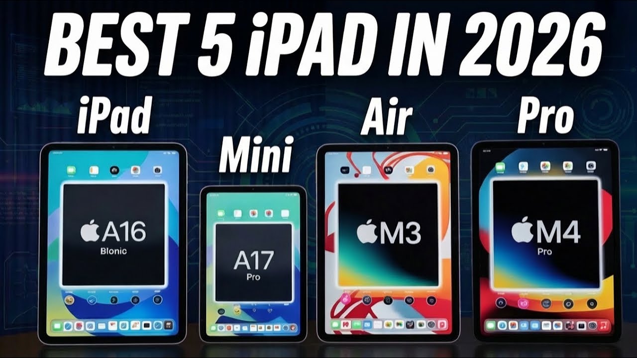 Best iPad 2026: Top 5 Models with Apple Intelligence Ranked - YouTube