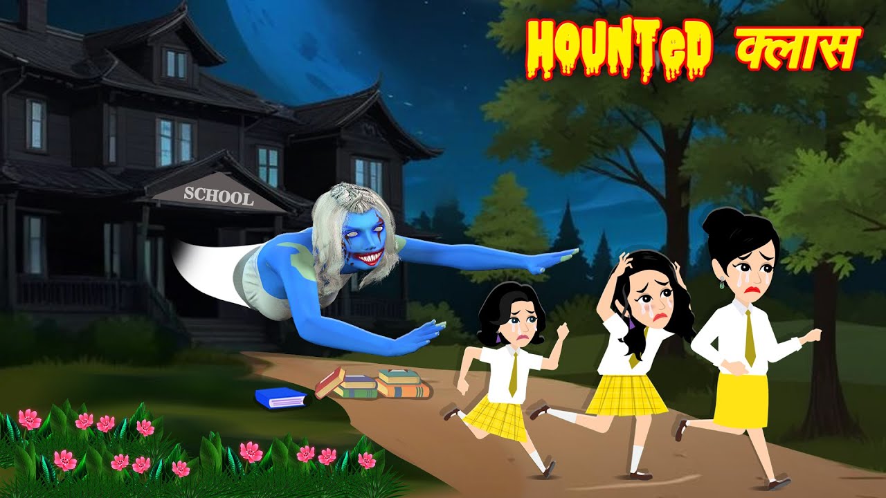 HORROR STORIES \ Hounted Class | Bhutiya Kahani | Bhoot wala cartoon ...