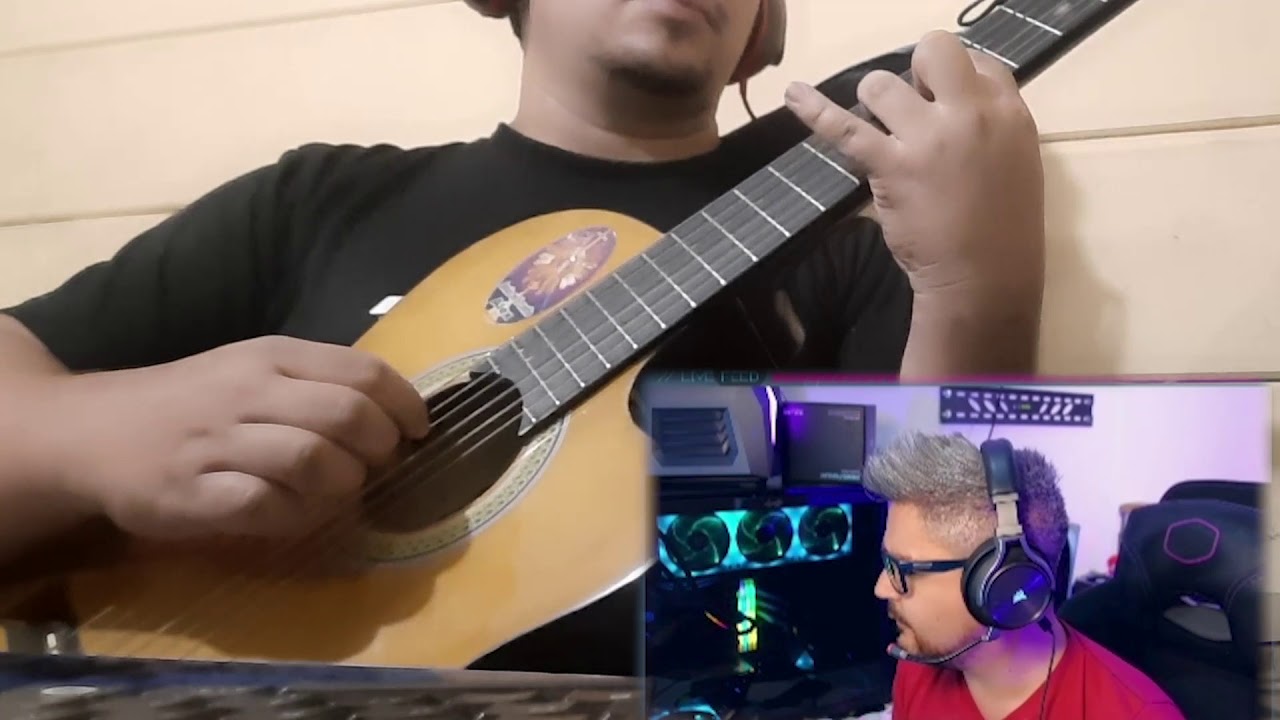 Acompañando en guitarra a Streamer (Michael quesada) - YouTube