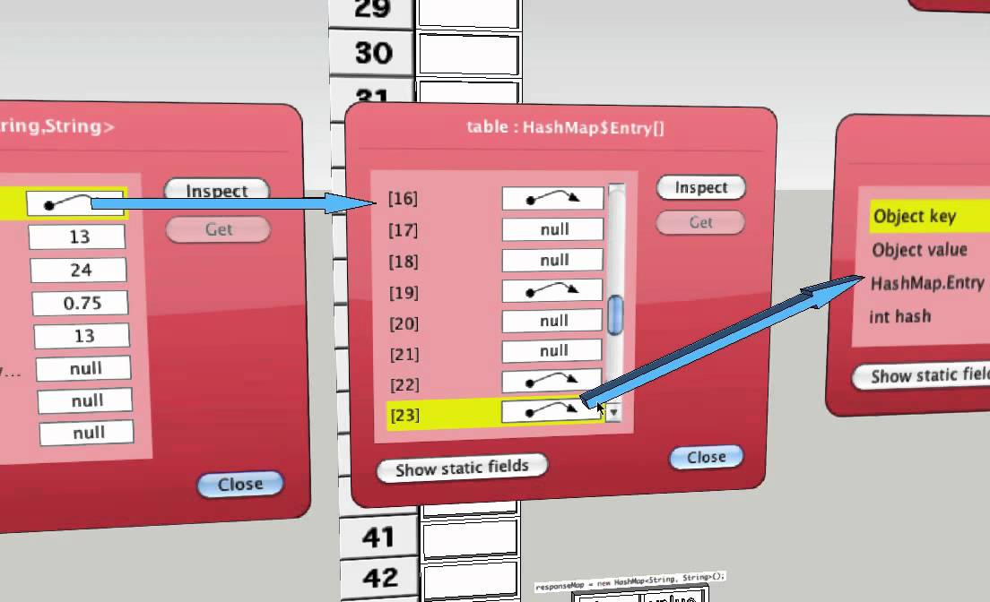Using BlueJ's Inspect Option to Explore HashMaps - YouTube