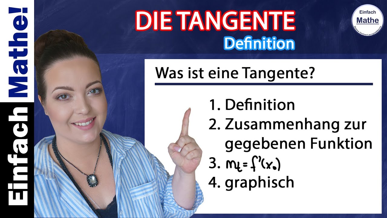 Was ist eine Tangente | Die Definition by einfach mathe! - YouTube