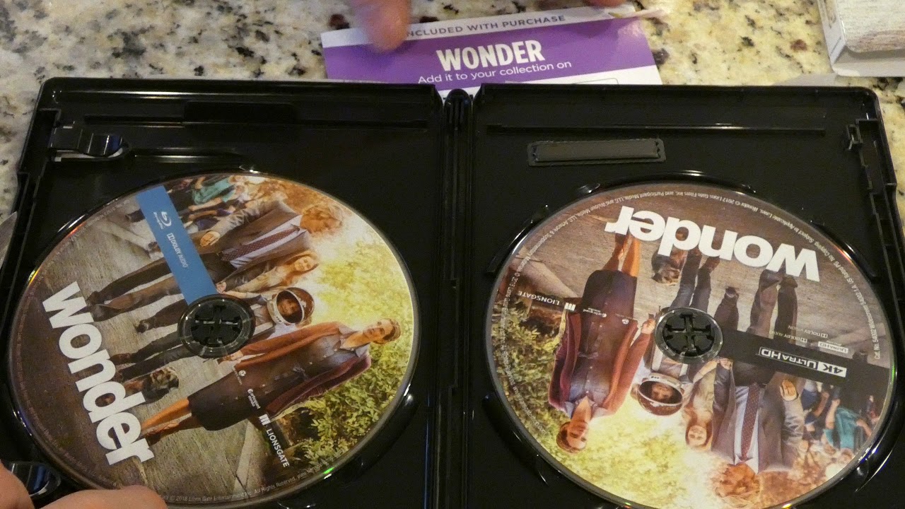Wonder 4k blu ray set /Digital (2018) Julia Roberts|Unboxing video| Not ...