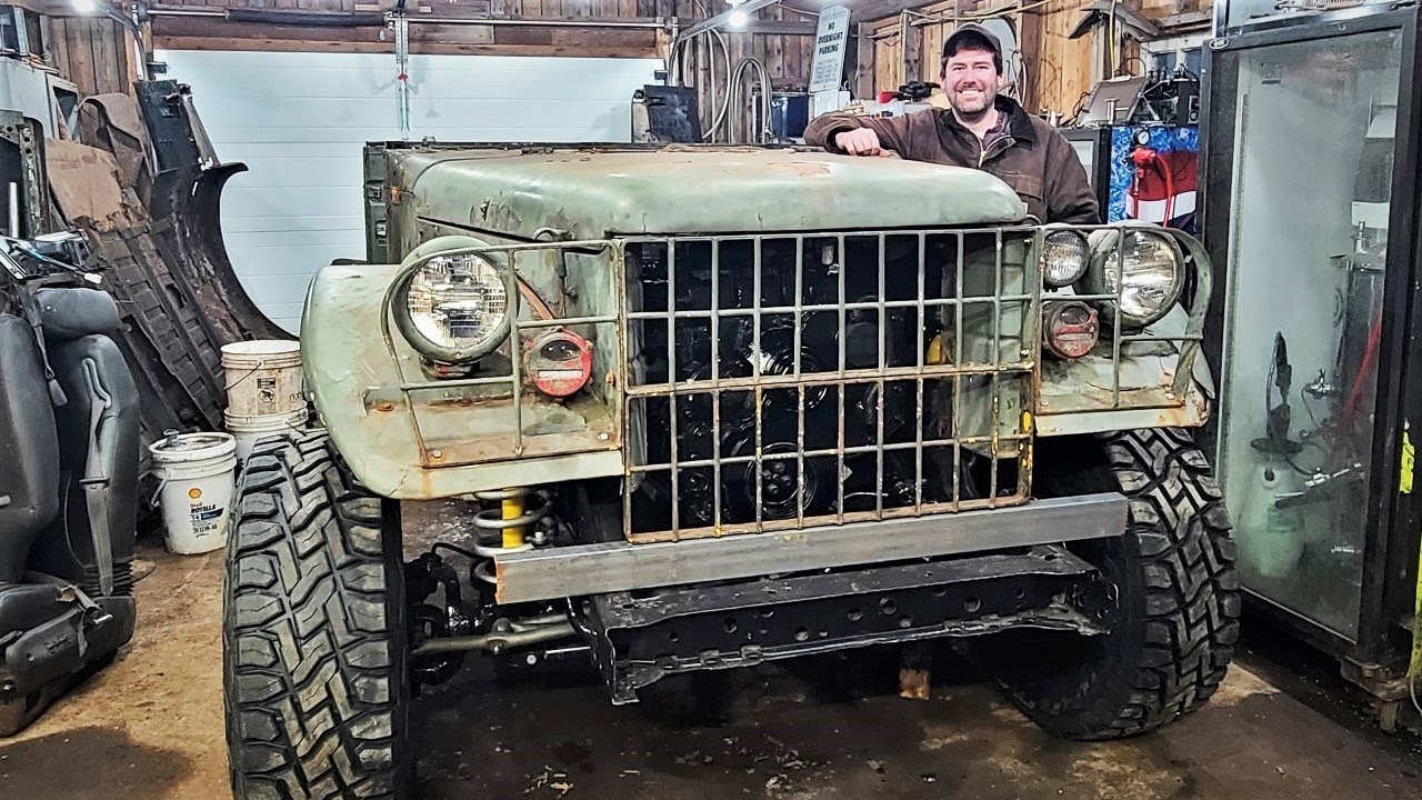 Dodge M37 Cummins Conversion - Big New Tires, Radiator and Intercooler ...