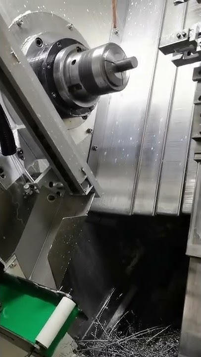 CNC lathe, automatic loading and unloading,數控車床自動上下料 機械手 機器人 - YouTube