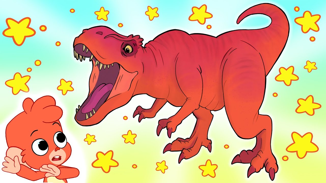 1 HOUR COMPILATION | Learn DINOSAURS for KIDS | Club Baboo | T-Rex ...