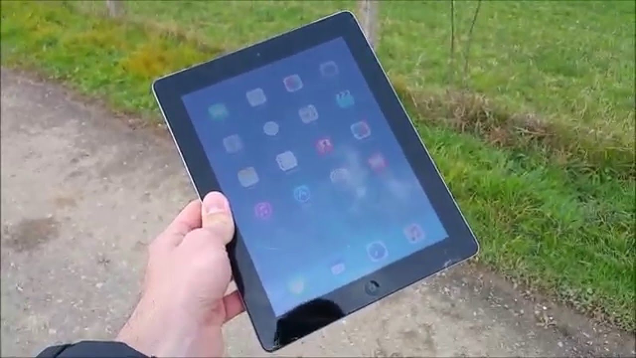 IPad 4 destroy drop test - YouTube