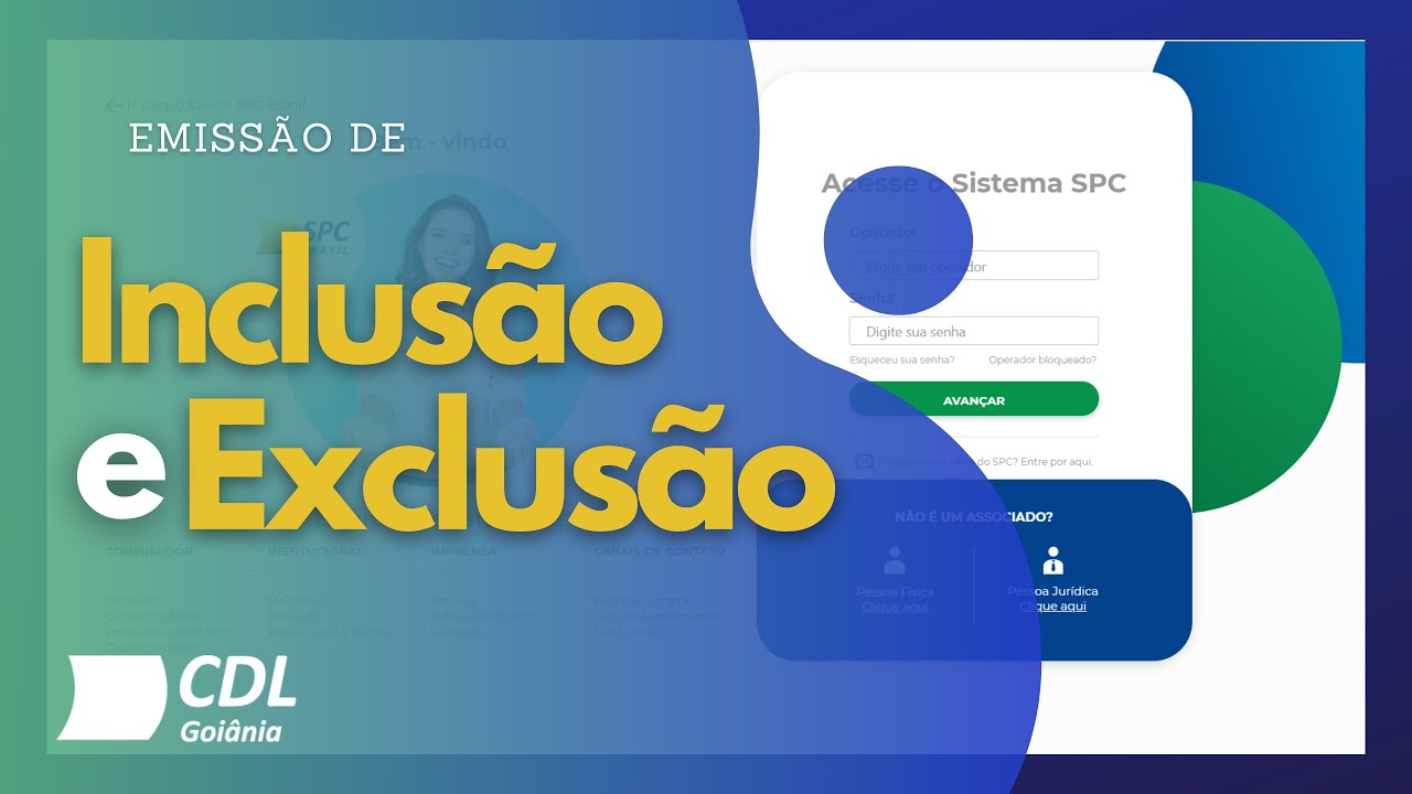 Inclusão e exclusão no sistema SPC BRASIL - YouTube