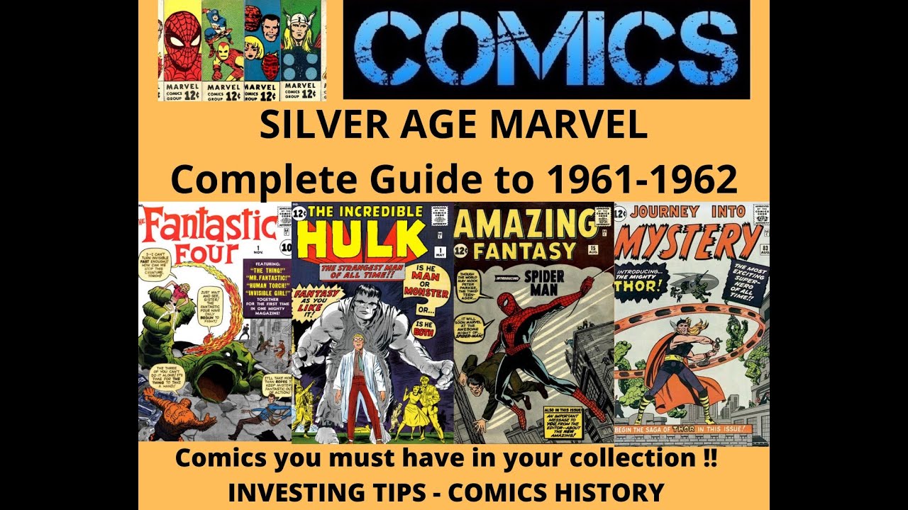 SILVER AGE Marvel Comics First 12 Silver Age Superhero 1961 1962 key ...