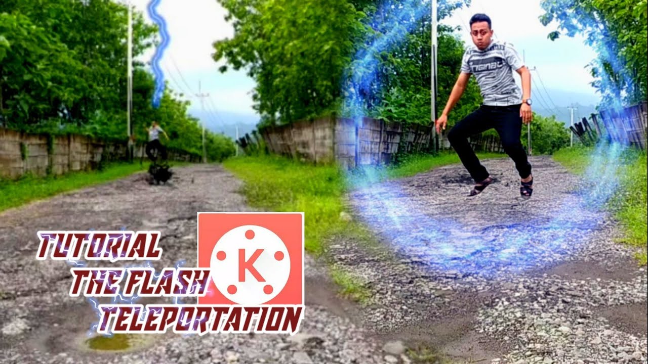 Tutorial the flash teleportation di android || Edit Kinemaster - YouTube