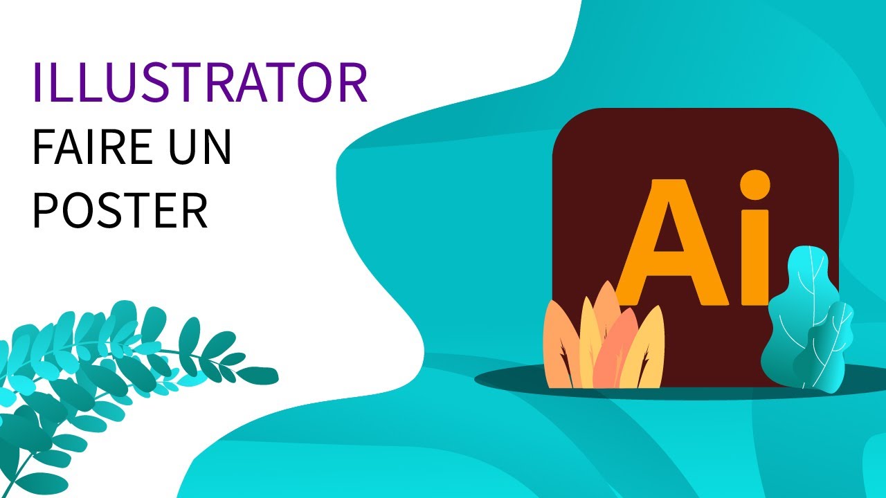 Illustrator - Créer un poster - YouTube