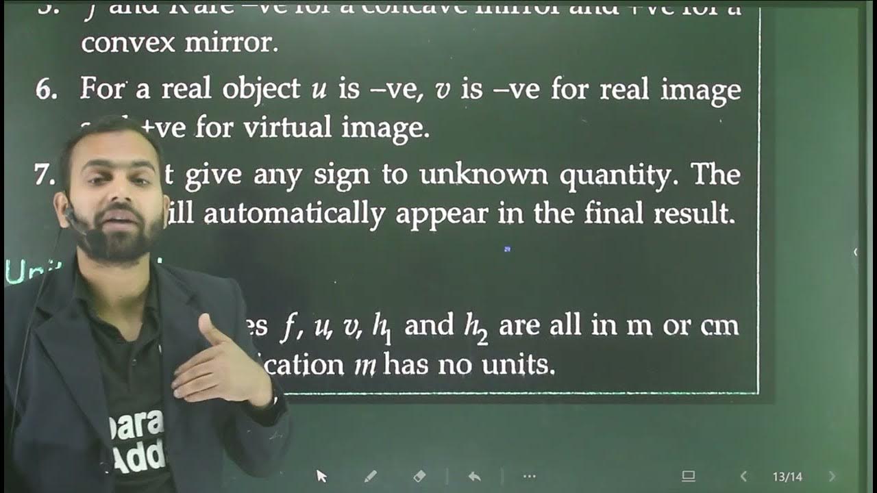 Ex-1 Ray optics numericals based on formation of images through ...