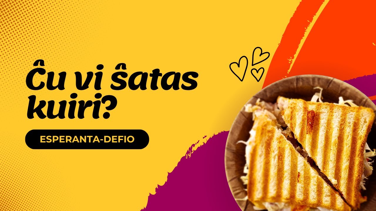 🔪Ĉu vi ŝatas kuiri?🍮 se jes, kiu estas via plej ŝatata recepto ...
