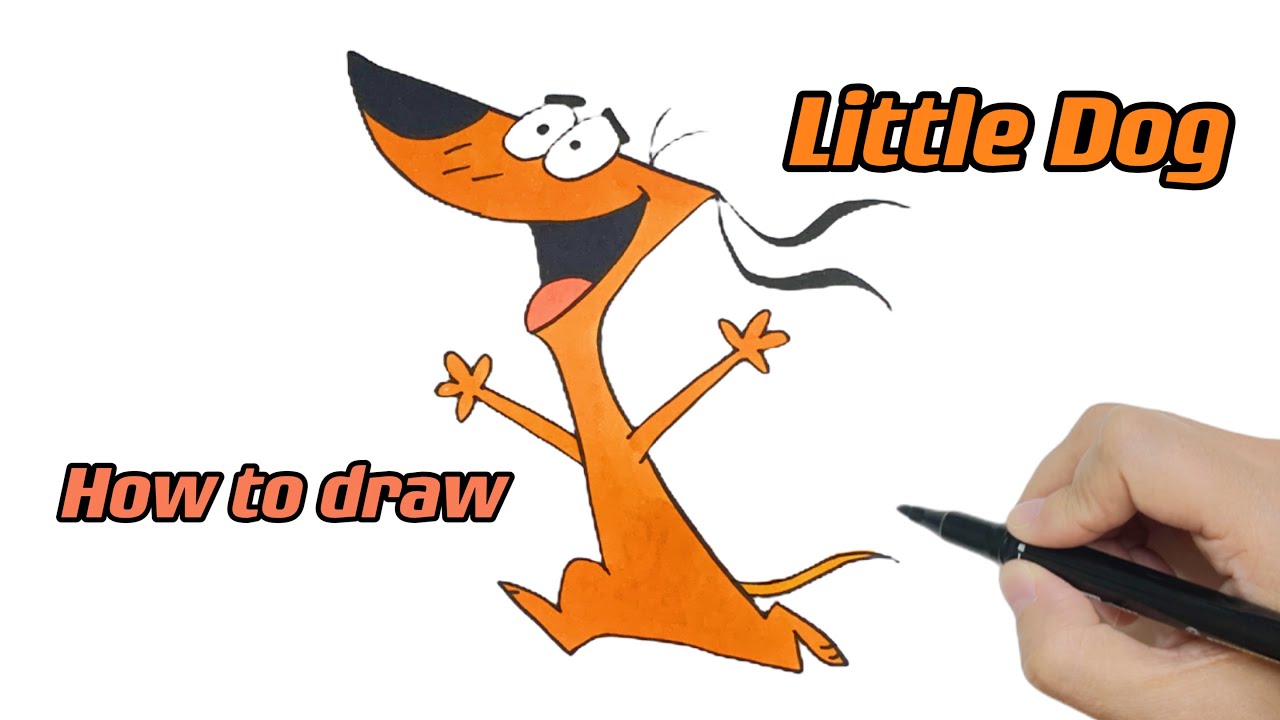 How to Draw Little Dog Step by Step | 2 Stupid Dogs - Easy and Fun for ...
