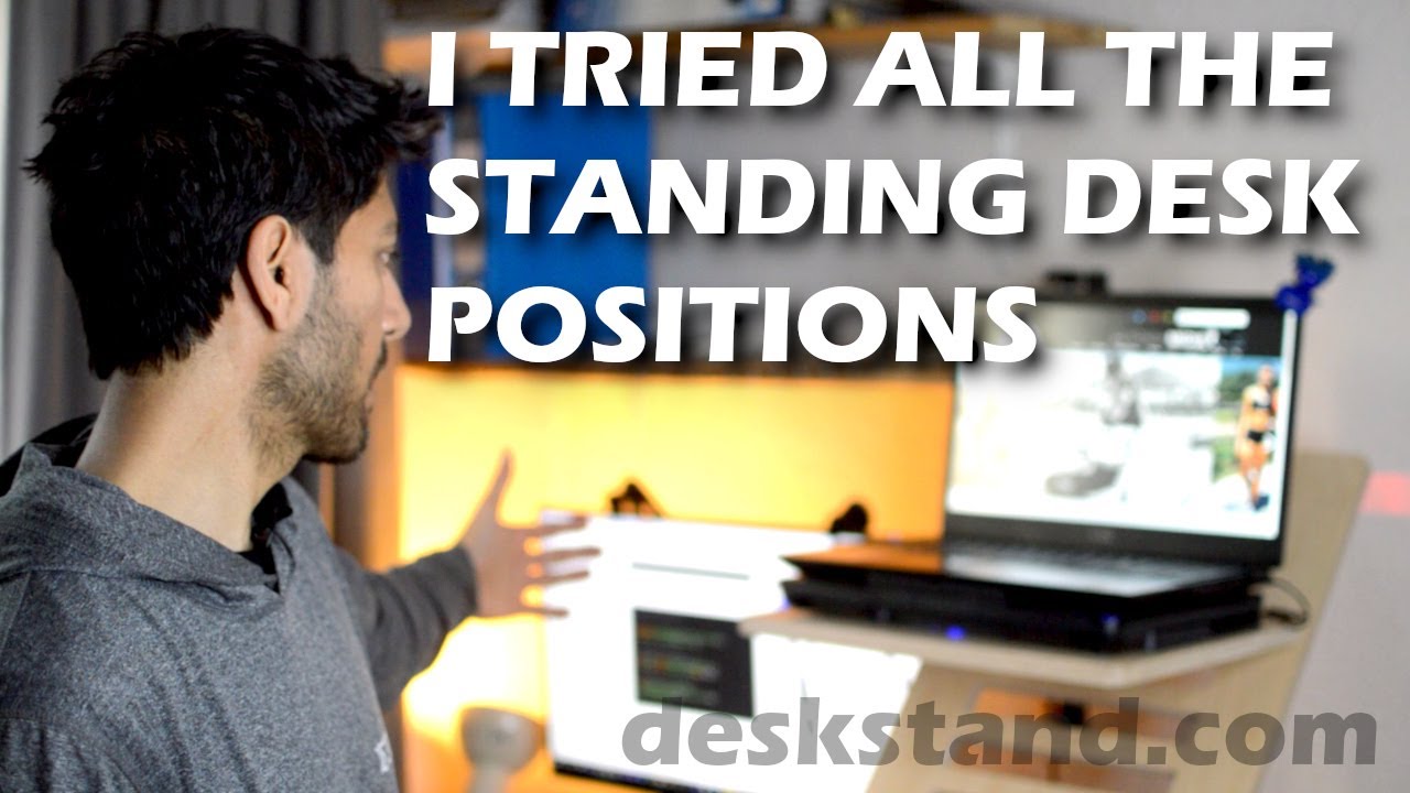 So many Positions for a STANDING Desk! Desk Stand Review | After 4 ...