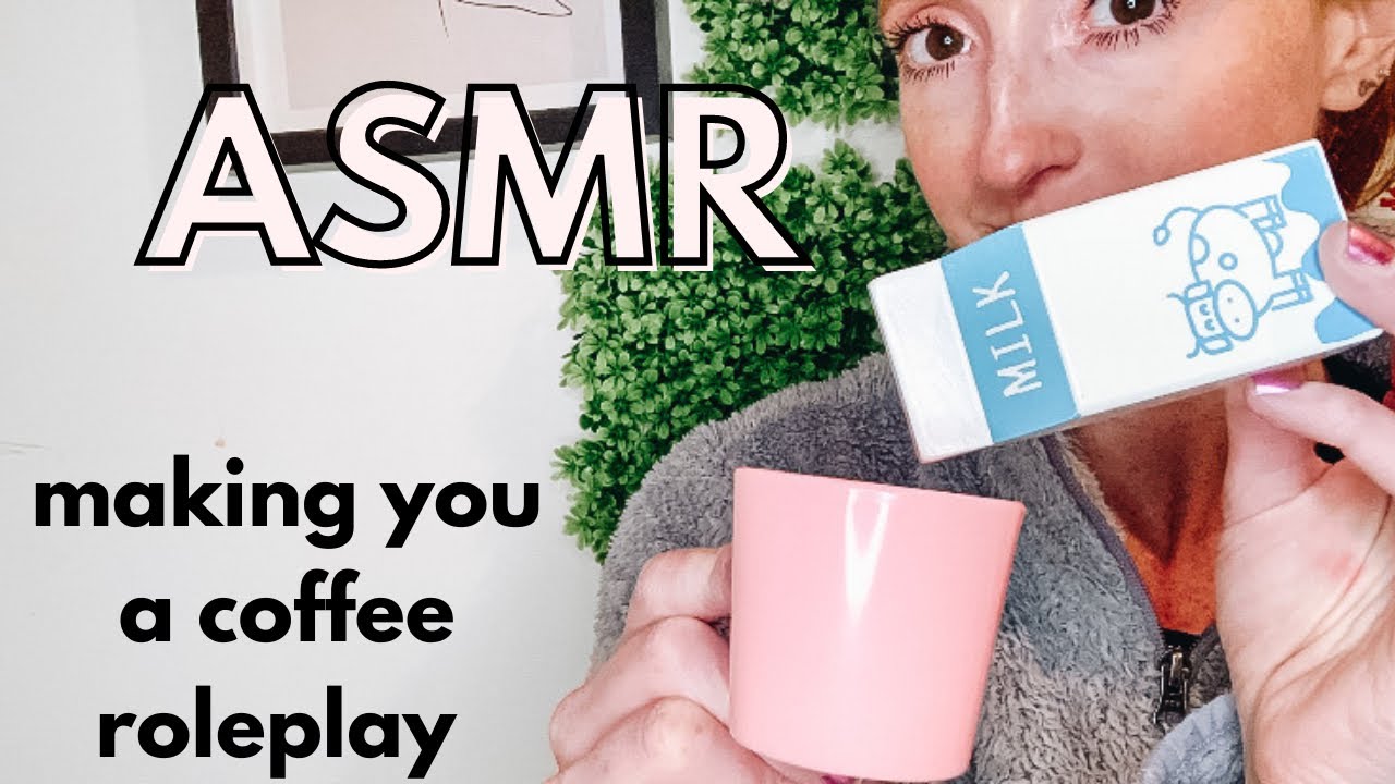 ASMR | coffee barista role-play ☕️ no talking, lots of tapping - YouTube