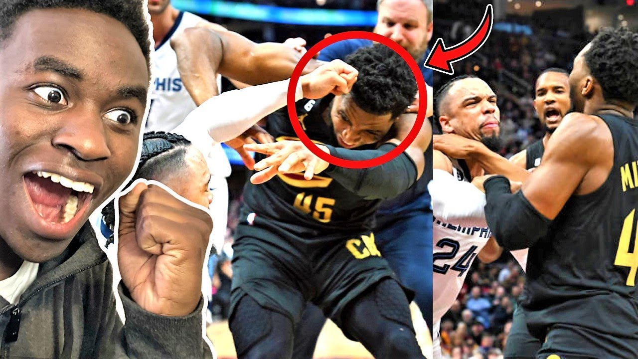 DONOVAN MITCHELL VS DILLION BROOKS FIGHT! Cavs vs Grizzlies | NBA ...