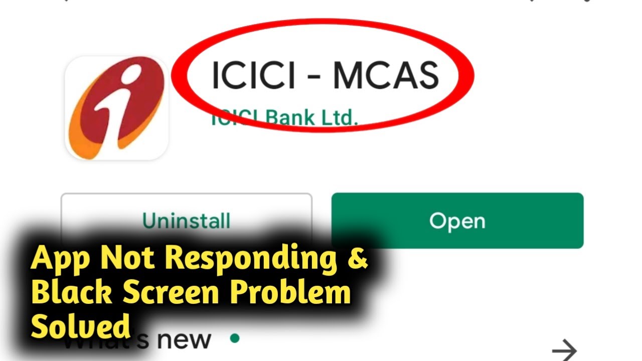 Fix Team ICICI MCAS Bank App Not Responding and Black Screen Problem ...