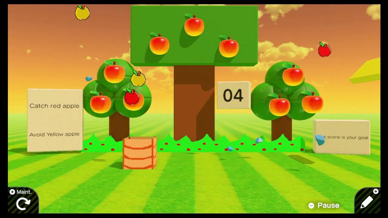 Apple Catch Game (Game Builder Garage) - YouTube