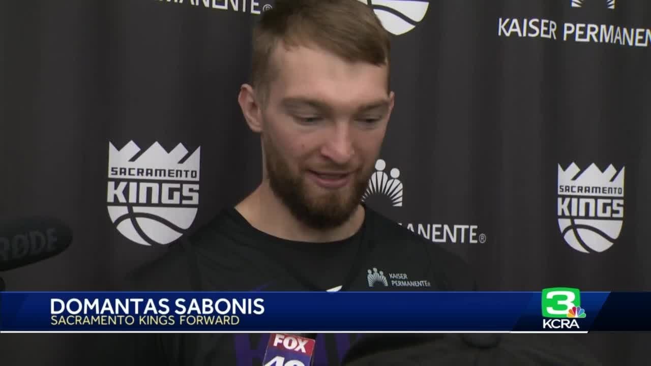Domantas Sabonis speaks ahead of Kings game against Pacers - YouTube