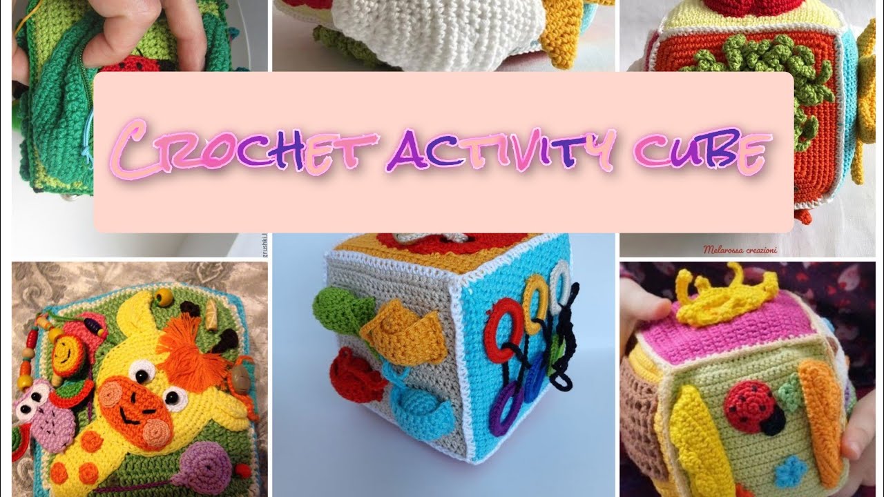 Crochet Activity cube, Educational Toy - YouTube