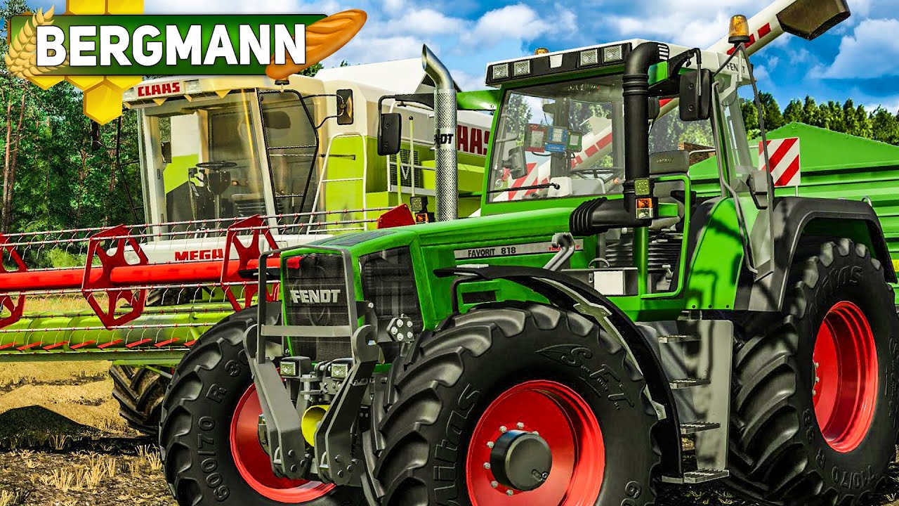 LS19 HOF BERGMANN #56: Roggen-Ernte: Im FENDT zur Mühle ...