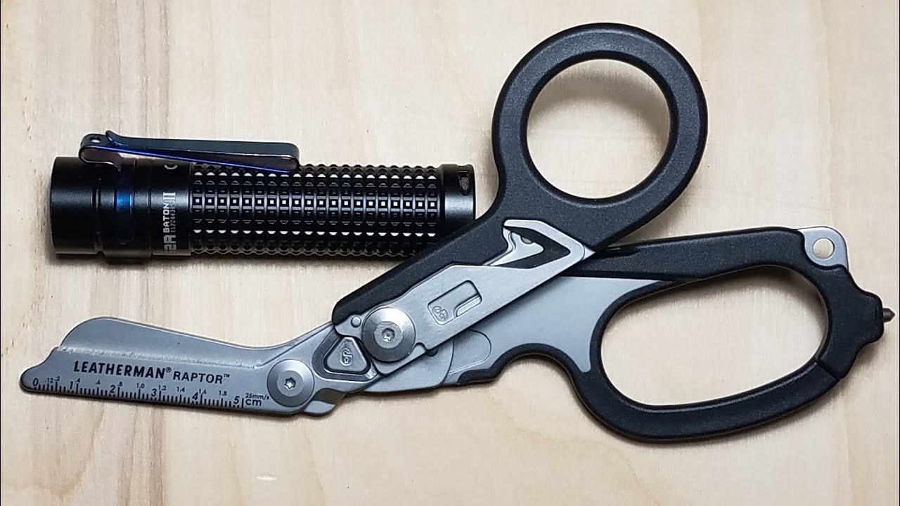 Leatherman Raptor & Olight S2R Baton Kydex Sheath - YouTube